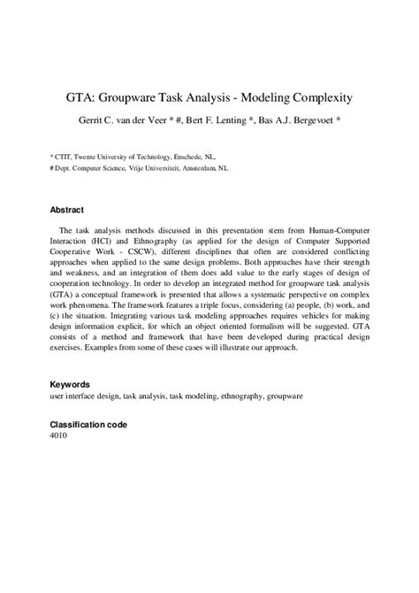 Image result for Groupware Task Analysis