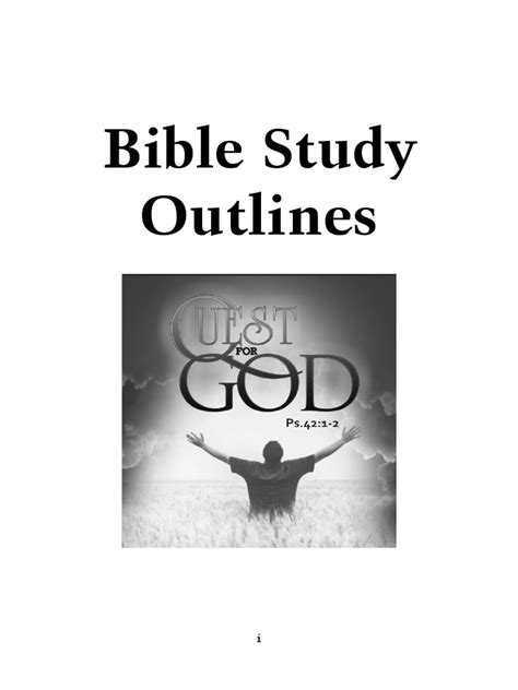 Image result for Bible Study Lessons Outlines