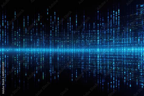 Abstract technology background. Vector illustration. Blue digital ...