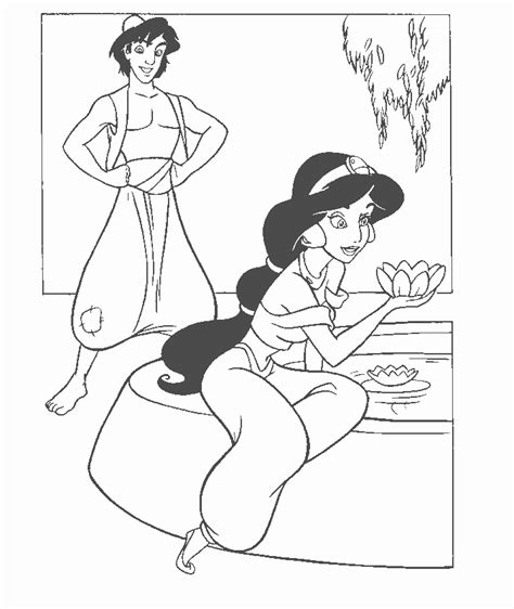 Image result for Aladdin Coloring Pages