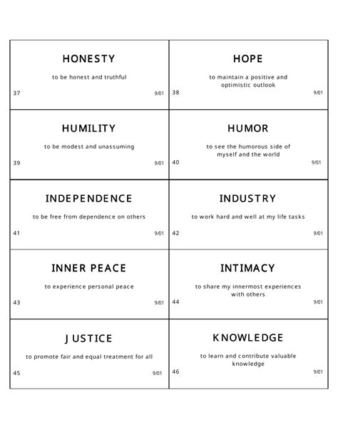 Image result for Printable Values Card Sort