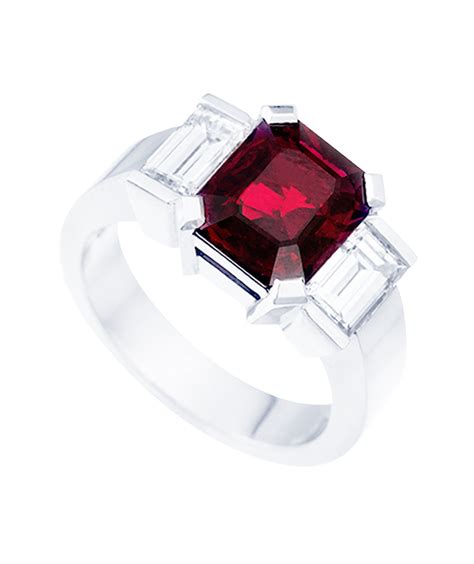 Emerald Cut Ruby Ring - Filigree Jewellery Christchurch, New Zealand