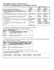 Image result for Enthalpy Change Lab