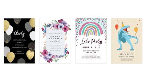 Image result for Birthday Invitations Examples