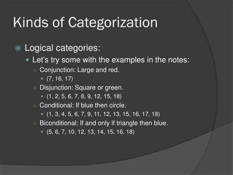 Image result for Examples of Categorization