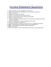 Image result for Income Statements Question Examples