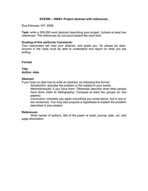 Image result for Project Report Abstract Example