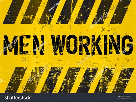 Image result for Men Working Sign Paper