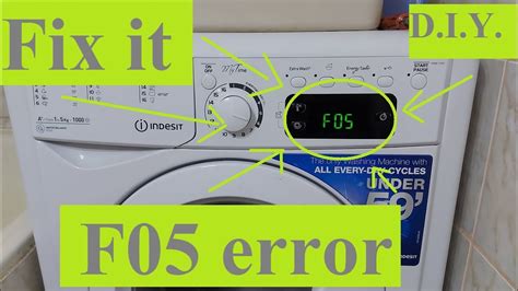 Image result for Indesit Washing Machine F05 Problem