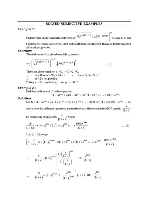 Image result for Binomial Math Question Solution