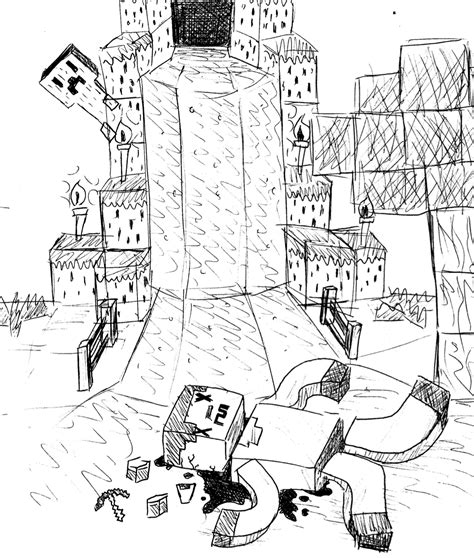 Image result for Minecraft Background Drawing