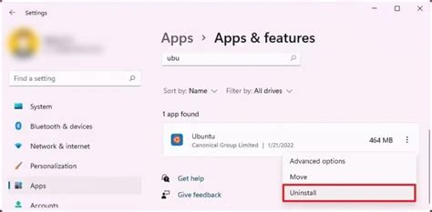 Image result for Windows Subsystem for Linux Uninstall