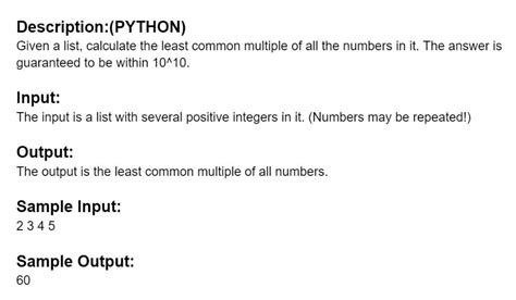 Image result for How to Find Least Common Multiple in Python