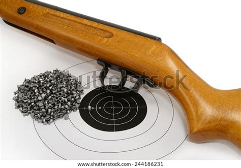 Sport Shooting Equipment On Target Airgun Stock Photo 244186231 ...