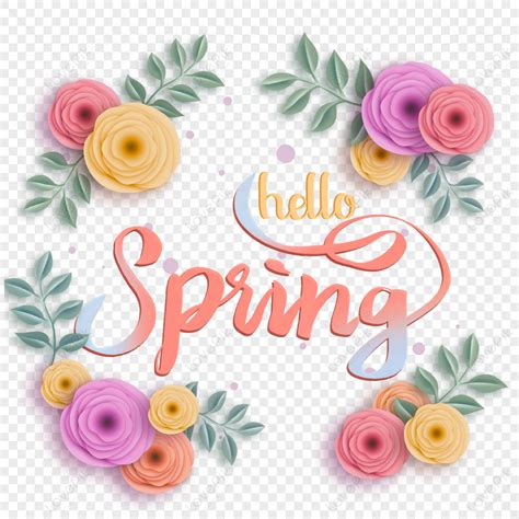Image result for Hello Spring Transparent Background