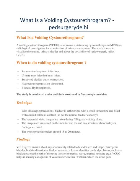 Image result for Voiding Cystourethrogram Image