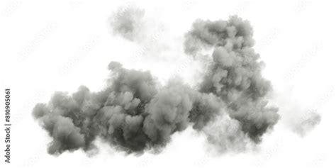 Rain clouds atmospheric isolate on transparent background 3d rendering ...