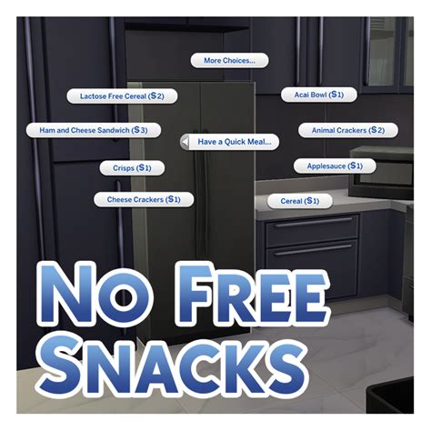 Image result for Sims 4 Snacks Mod