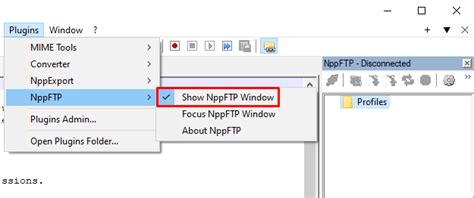 Image result for Notepad++ FTP Connection