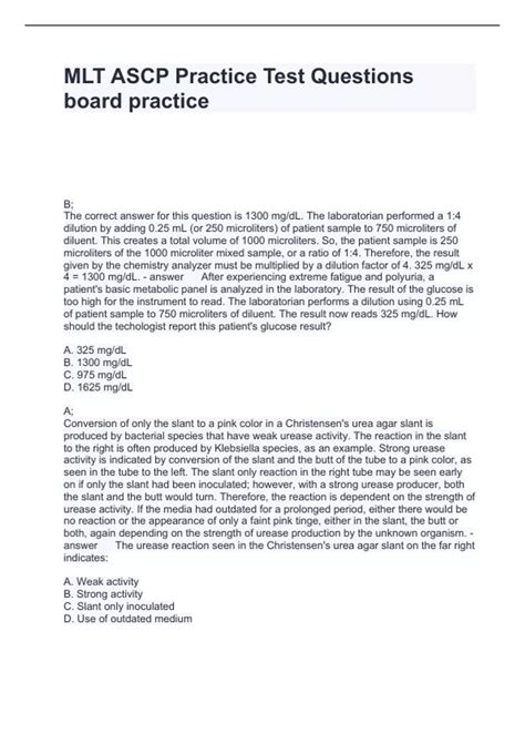 Image result for ASCP Practice Test