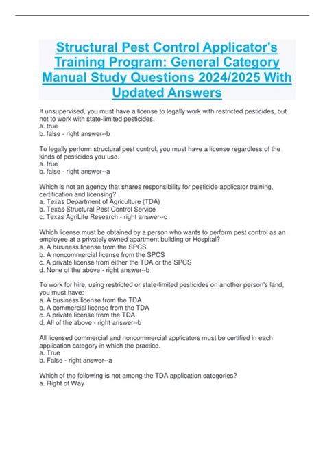 Image result for Structural Pest Control Test