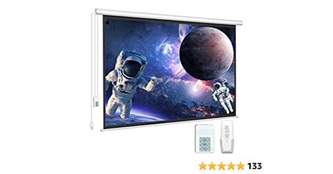 Electric Projector Screen with Remote, DINAH 120 inch Projector Screen ...