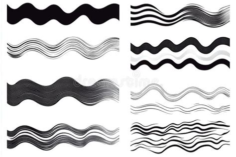 Black White Straight Line Patterns Stock Illustrations – 1,145 Black ...