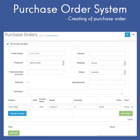 Image result for Access Create Purchase Order System