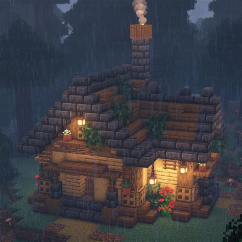 Image result for Minecraft Spruce House Tutorial Step by Step