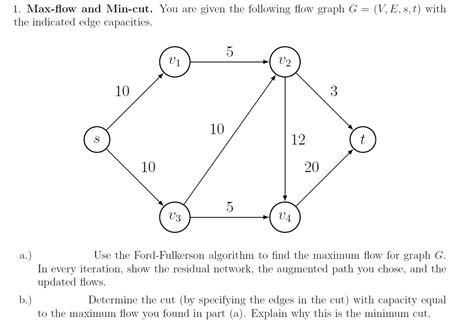 Image result for Program for Min Flow Max Cut in Python