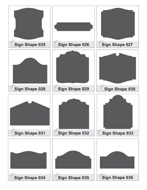 Image result for Fun Sign Shapes