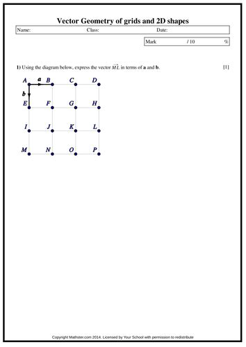 Image result for Vector Geometry Maths Genie