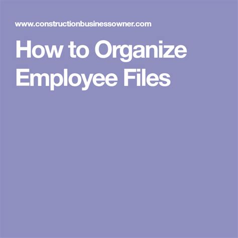 Image result for How to Build Employee Personal Files