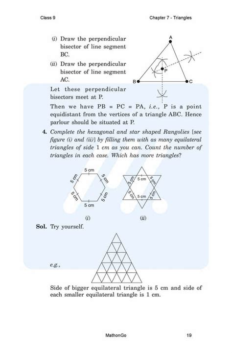 Image result for Math Chapter 7 Triangle PSB 9th Class