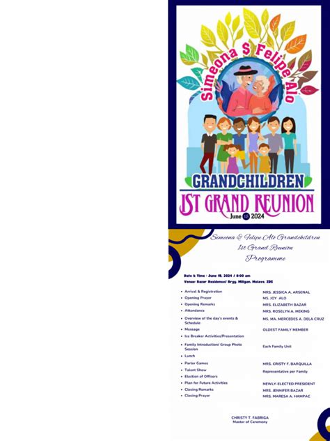 Image result for Class Reunion Program Sample Philippines