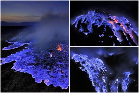 Image result for Blue Lava Volcano Java Island