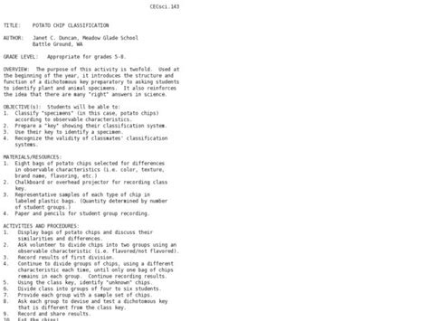 Image result for Chips Lesson for 4th Class