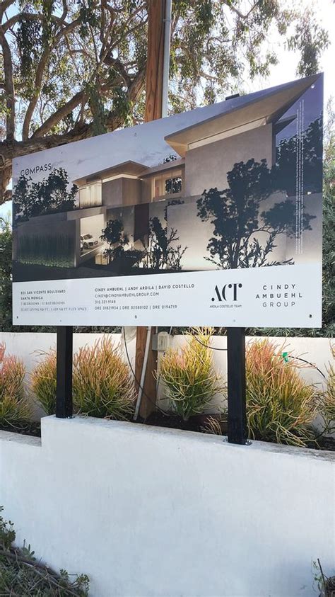 Compass real estate promotional outdoor sign | Front Signs