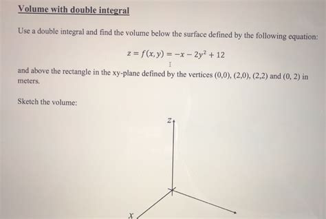 Image result for Volume Double Integral Calculus Problems