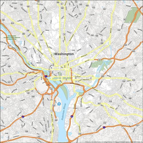 Washington DC Zip Code Map - GIS Geography