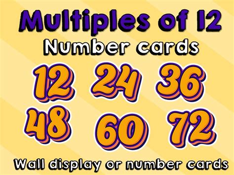 Image result for Multiples of 12 Number Rock