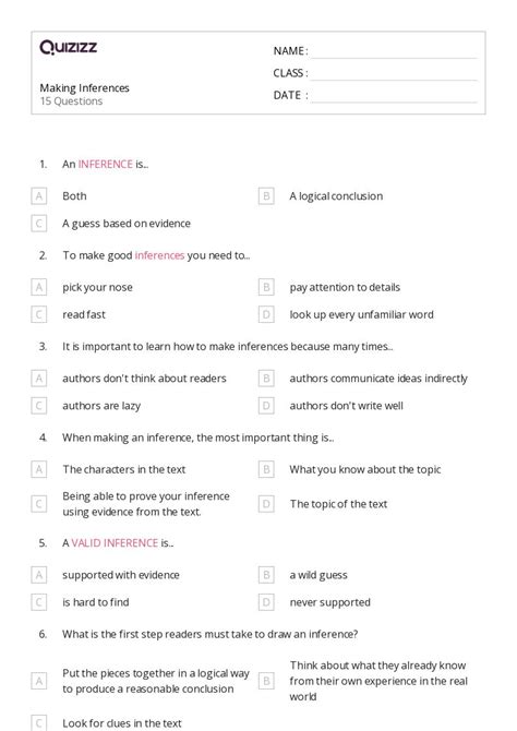 Image result for Making Inferences Grade 1 Worksheet