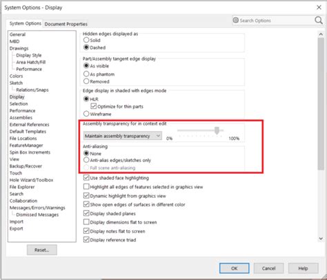 Image result for SolidWorks Options