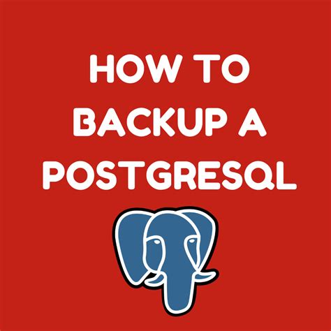 Image result for Backing Up a Database in Postgres