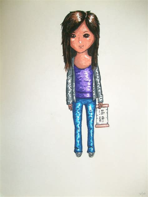 highschoolart: Anime Self Portrait Drawing High School Art