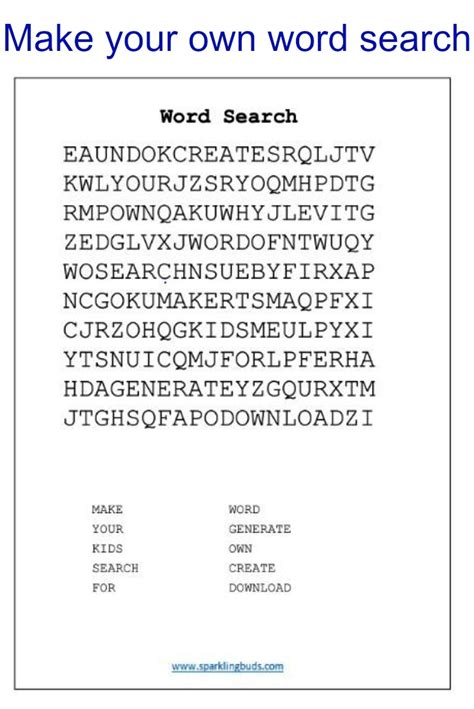 Image result for How to Create a Word Search