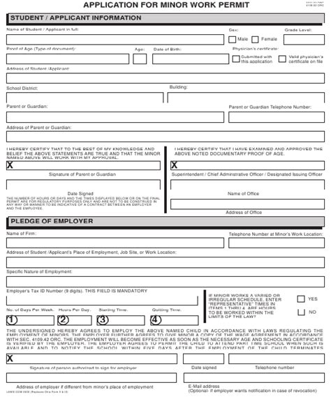 Image result for Work Permit Ohio