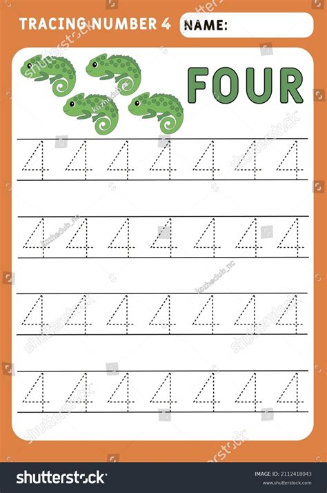 Image result for Practice Writing Number 4