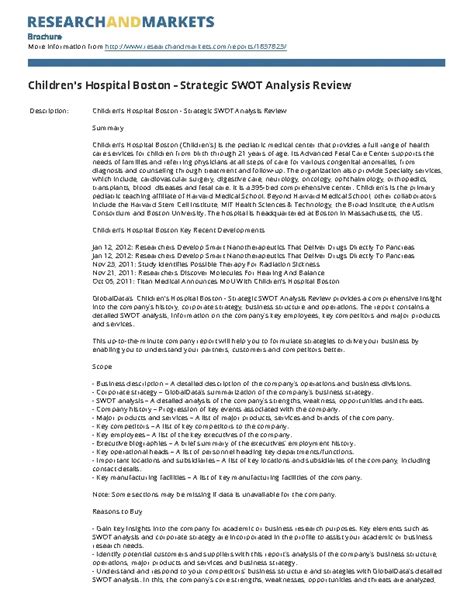 Image result for Medical SWOT Analysis Example