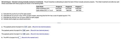 Image result for How to Calculate Pay Back Period for Two Projects